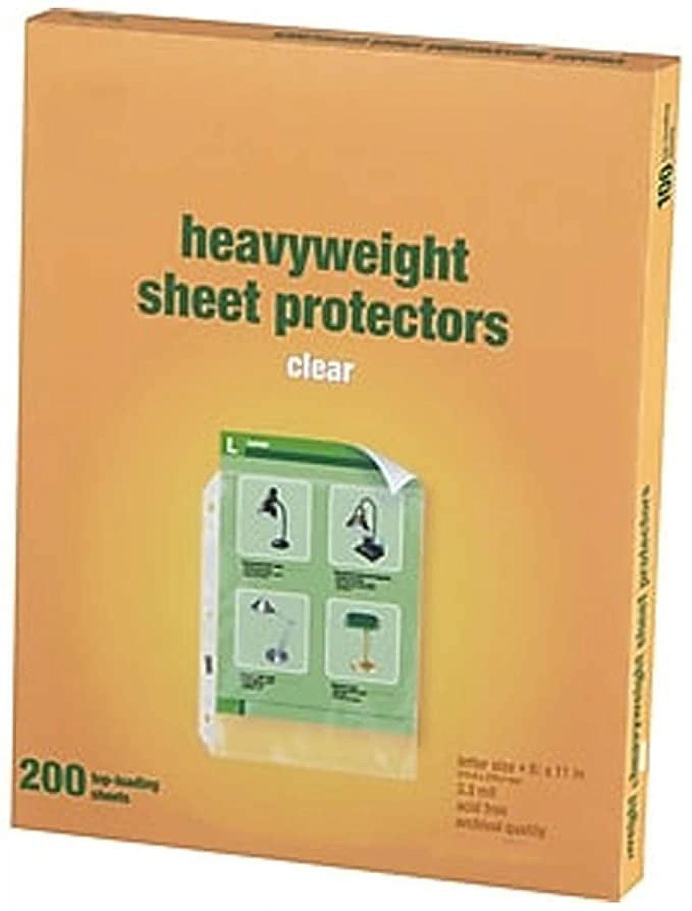 MyOfficeInnovations Heavyweight Presentation Sheet Protectors 200/Pack ...