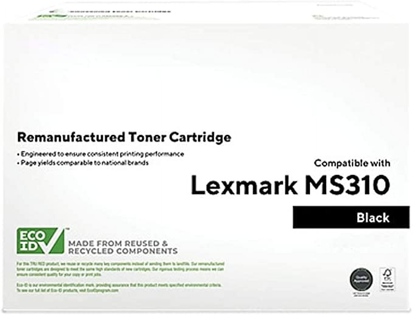 MyOfficeInnovations Lexmark MS310 Black Toner Cartridge High Yield ...