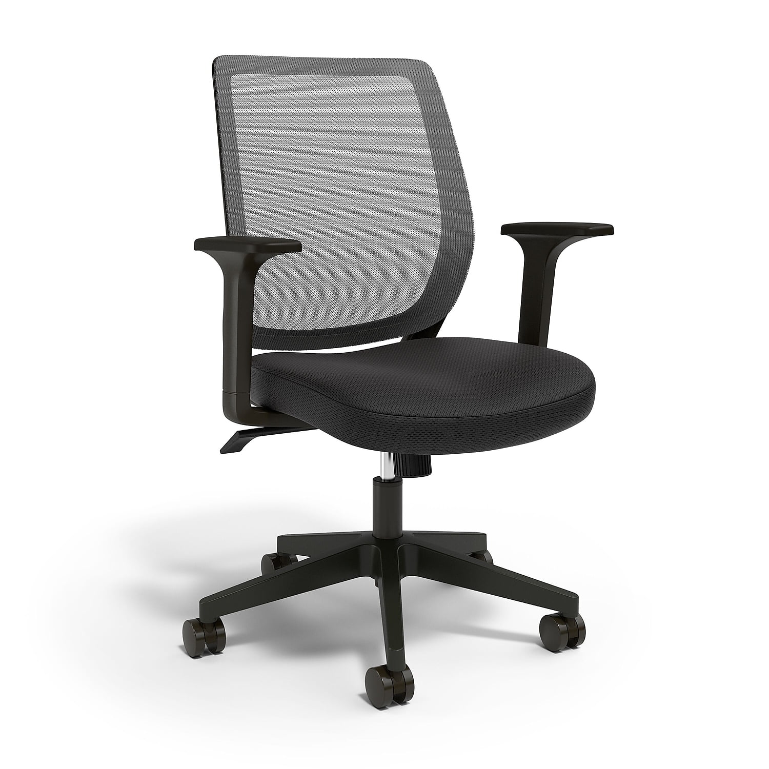 MyOfficeInnovations Mesh Back Fabric Task Chair Black 24398920 ...