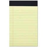 MyOfficeInnovations Notepads 5" x 8" Narrow Canary 100 Sh./Pad 6 Pads ...