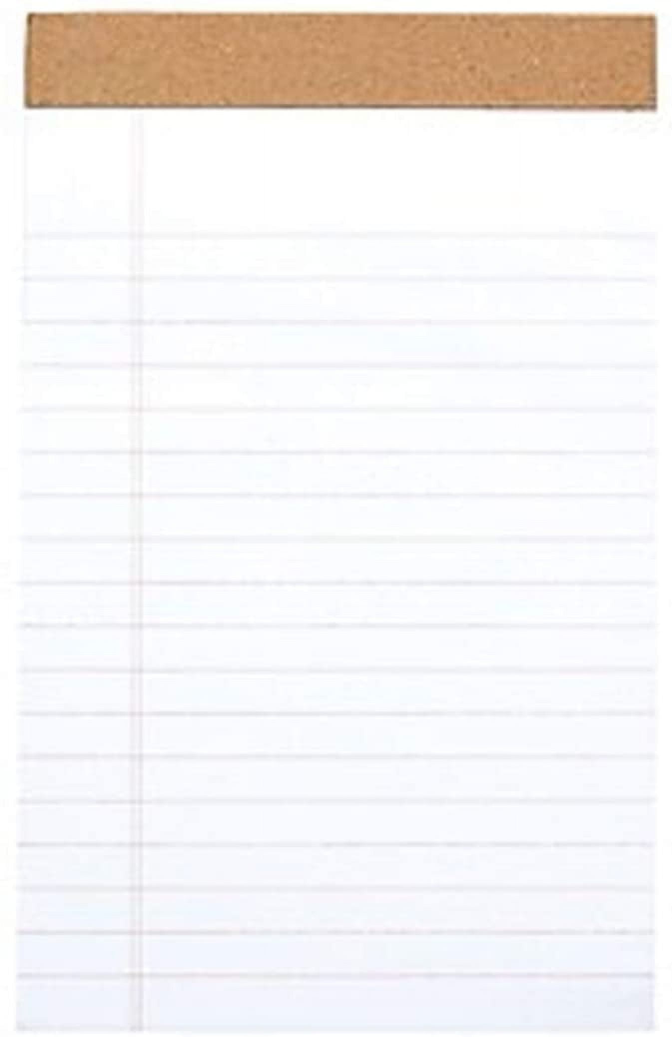 MyOfficeInnovations Sustainable Earth Notepads, 5" x 8", Wide, White ...