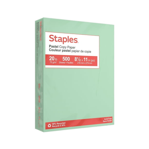 MyOfficeInnovations Pastel Colored Copy Paper 8 1/2" x 11" Green 500 ...