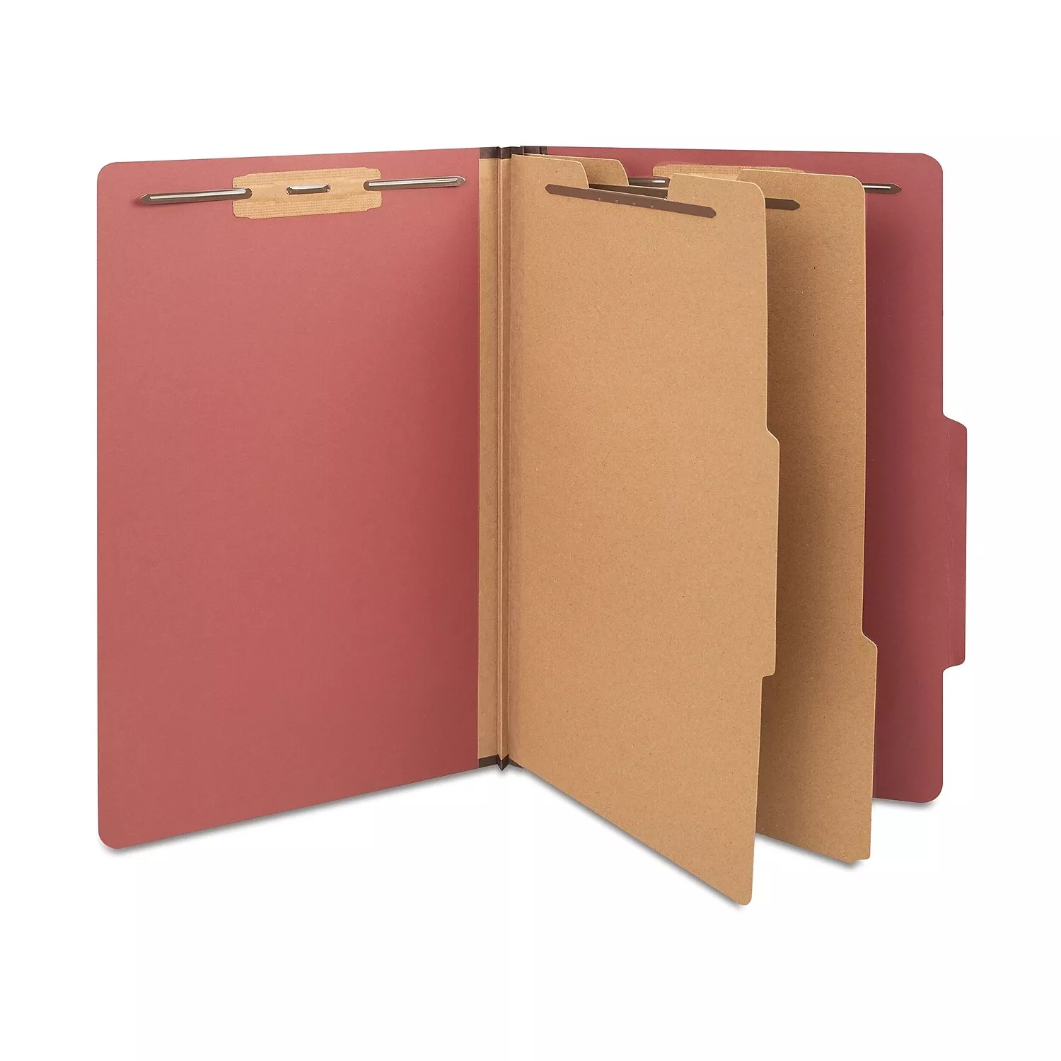 MyOfficeInnovations Pressboard Classification Folders 2/5-Cut Top Tab ...