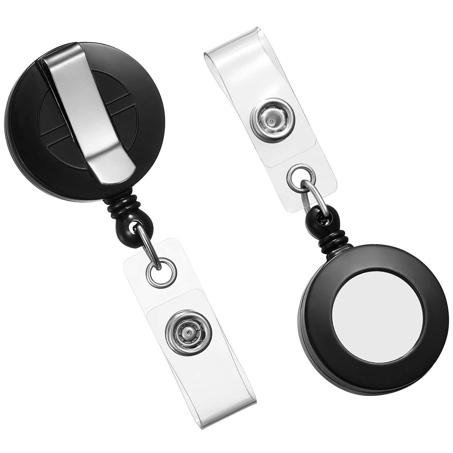 MyOfficeInnovations Retractable Name Tag Holders Black 25/Pack 614062 ...