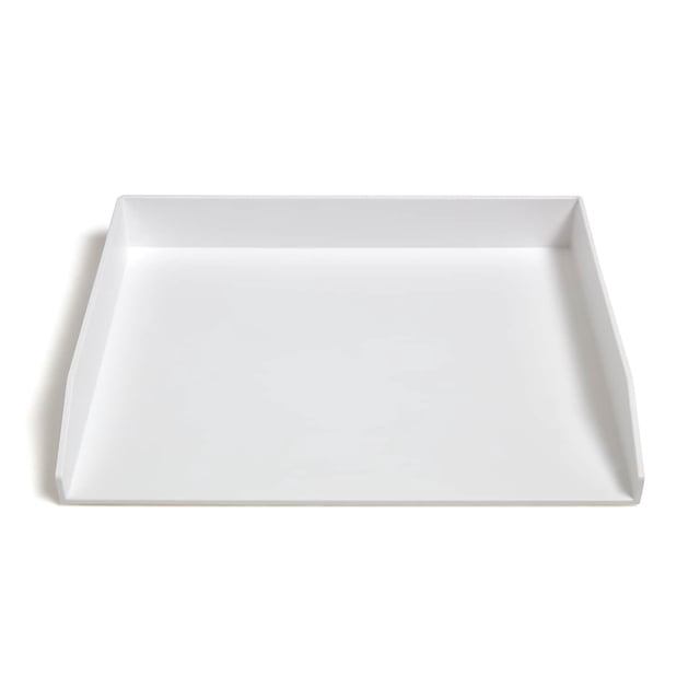 MyOfficeInnovations Side Load Stackable Plastic Letter Tray White ...