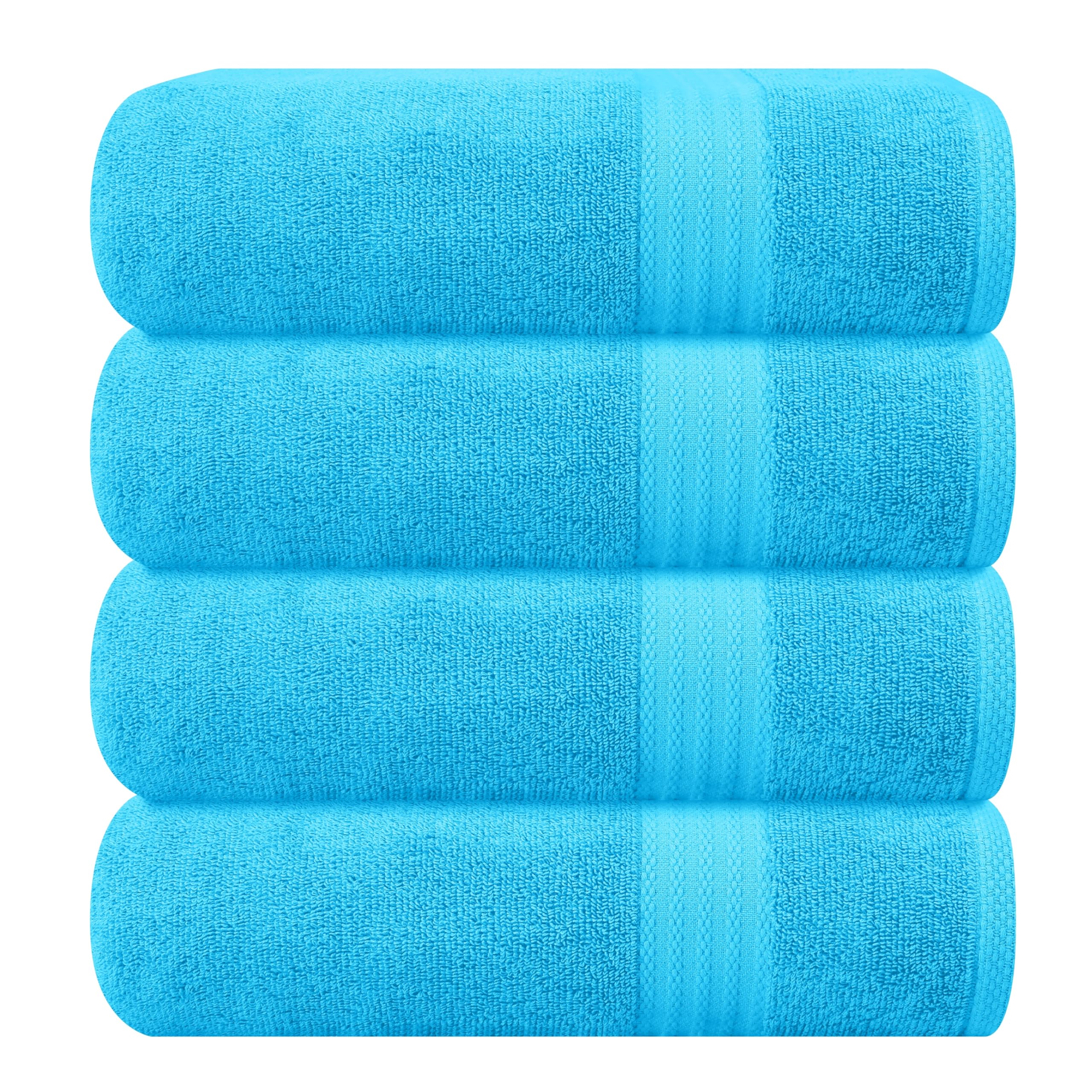 All Design Blue Bath Towels Set Quick-Dry, Soft, High Absorbent 100% ...