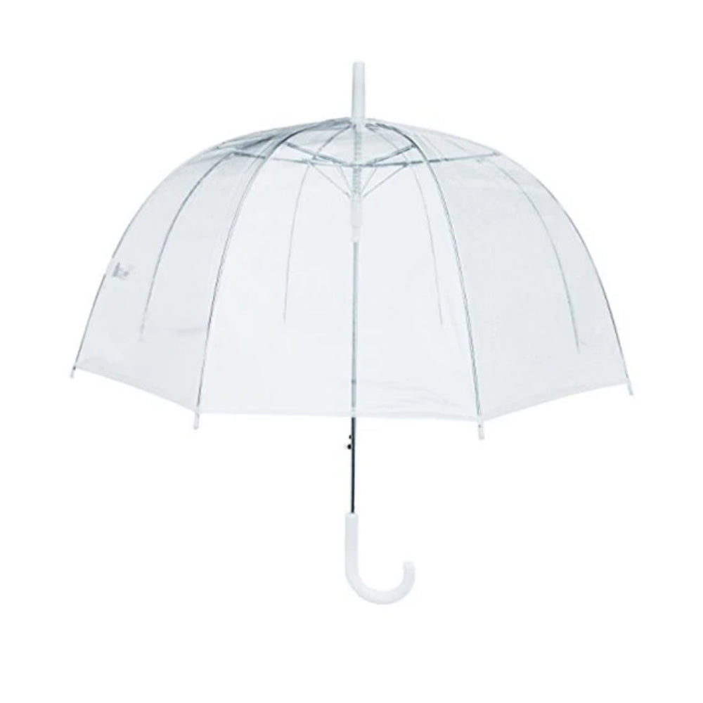 MyPartyShirt 46" Adult Clear Bubble Dome Umbrella Plastic Auto Open ...