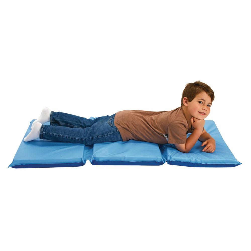 "MyPerfectClassroom Germ-Free Two-Tone Blue Rest Mat, 2"" Thick Padded ...