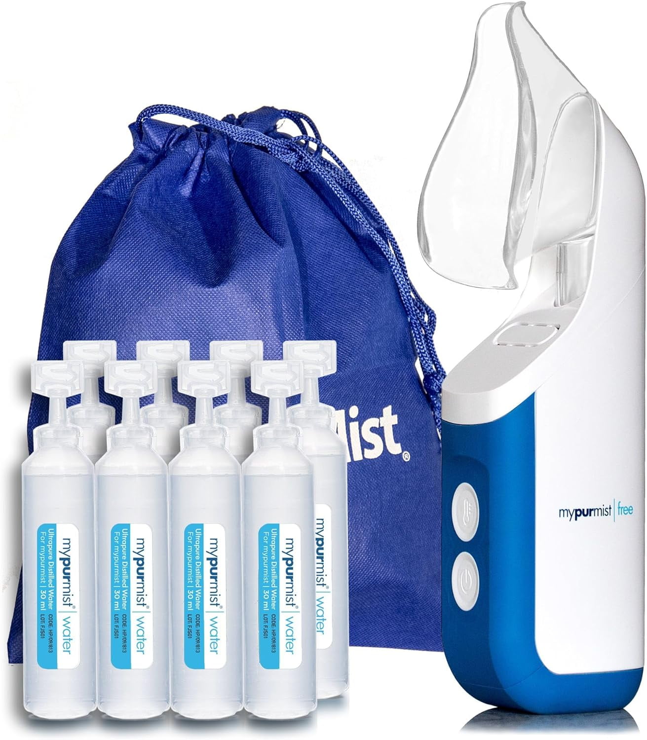 Mypurmist Free Handheld Personal Steam Inhaler - Rechargeable, Portable ...