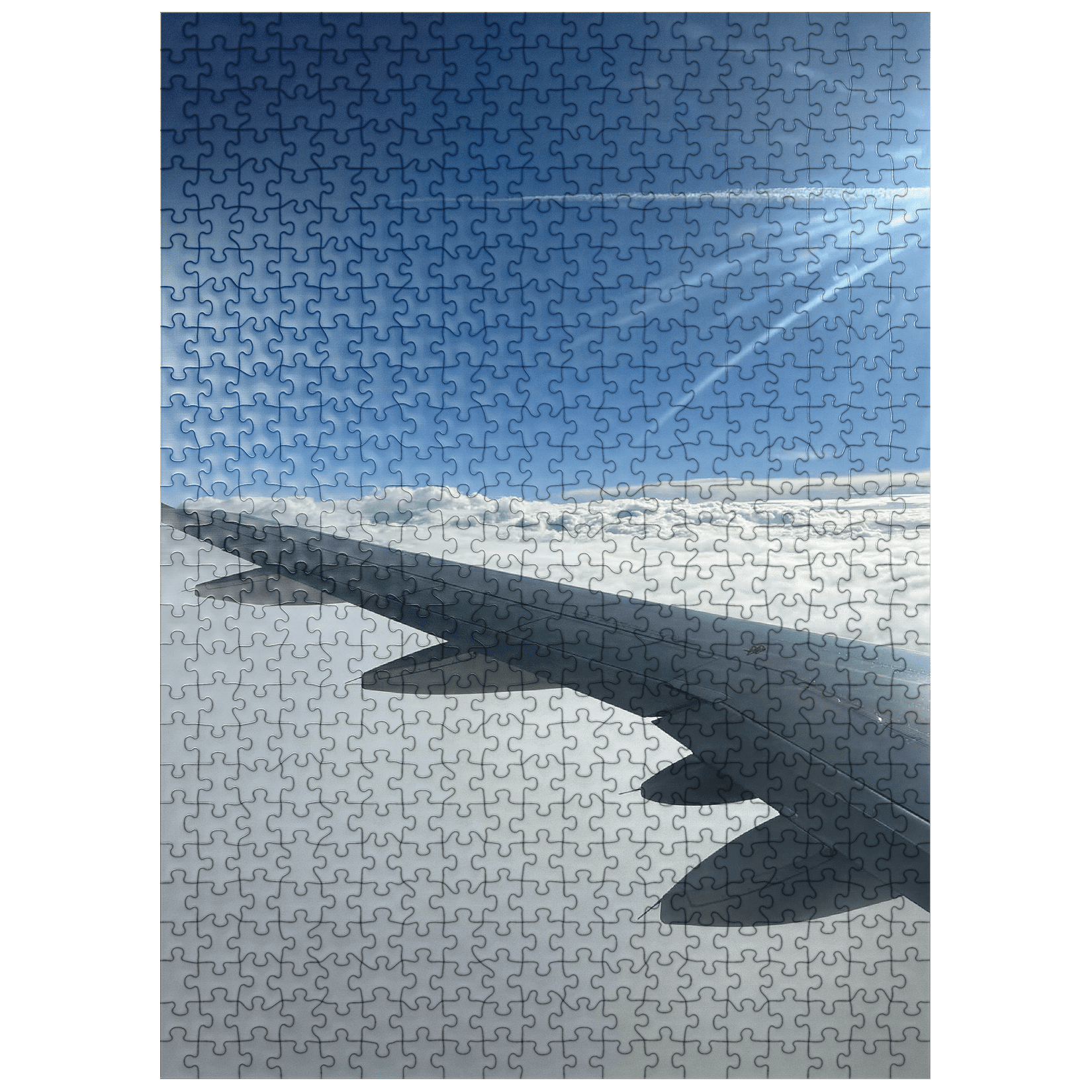 MyPuzzle - Airplane Soaring Above The Clouds - Premium 500 Piece Jigsaw ...