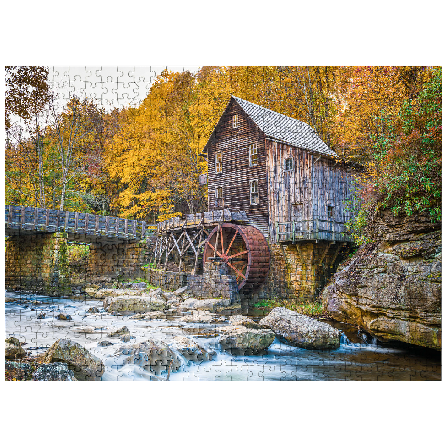 MyPuzzle - Babcock State Park, West Virginia, USA At Glade Creek Grist ...