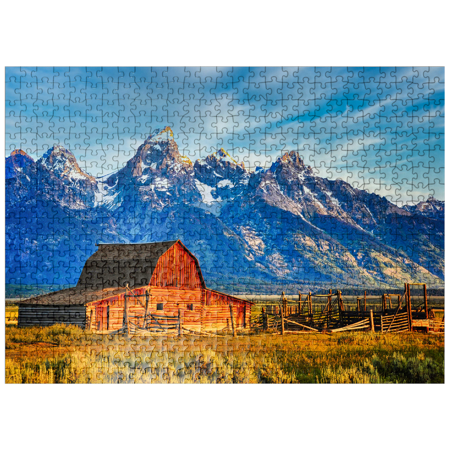 MyPuzzle - Barn On Mormon Run, Wyoming Most Popular Barn In Jackson ...
