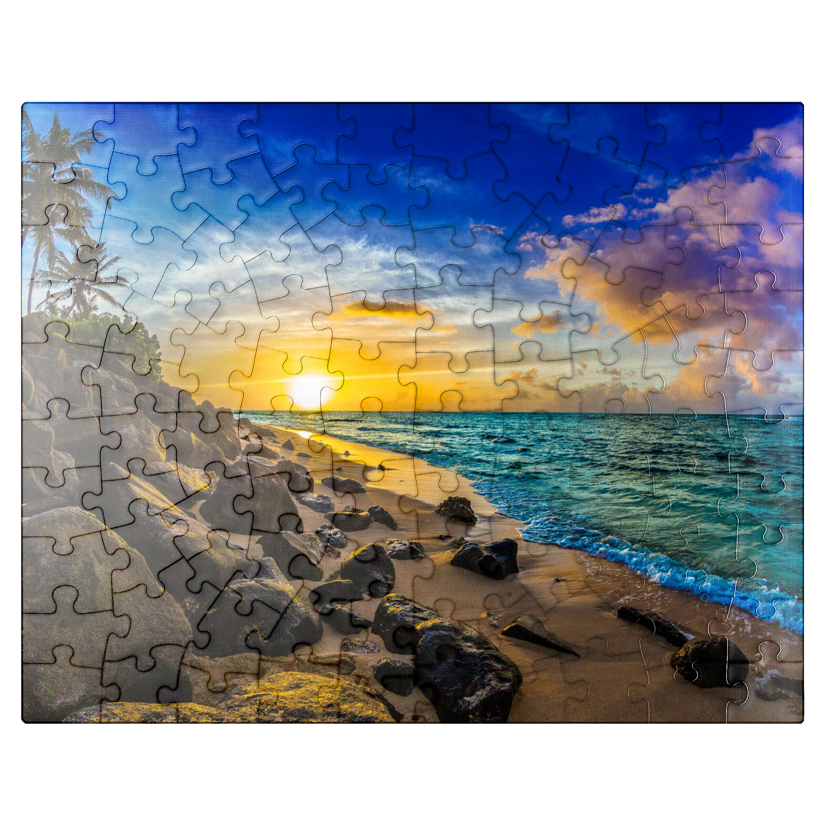 MyPuzzle - Beautiful Hawaiian Sunset On The North Coast Of Oahu ...
