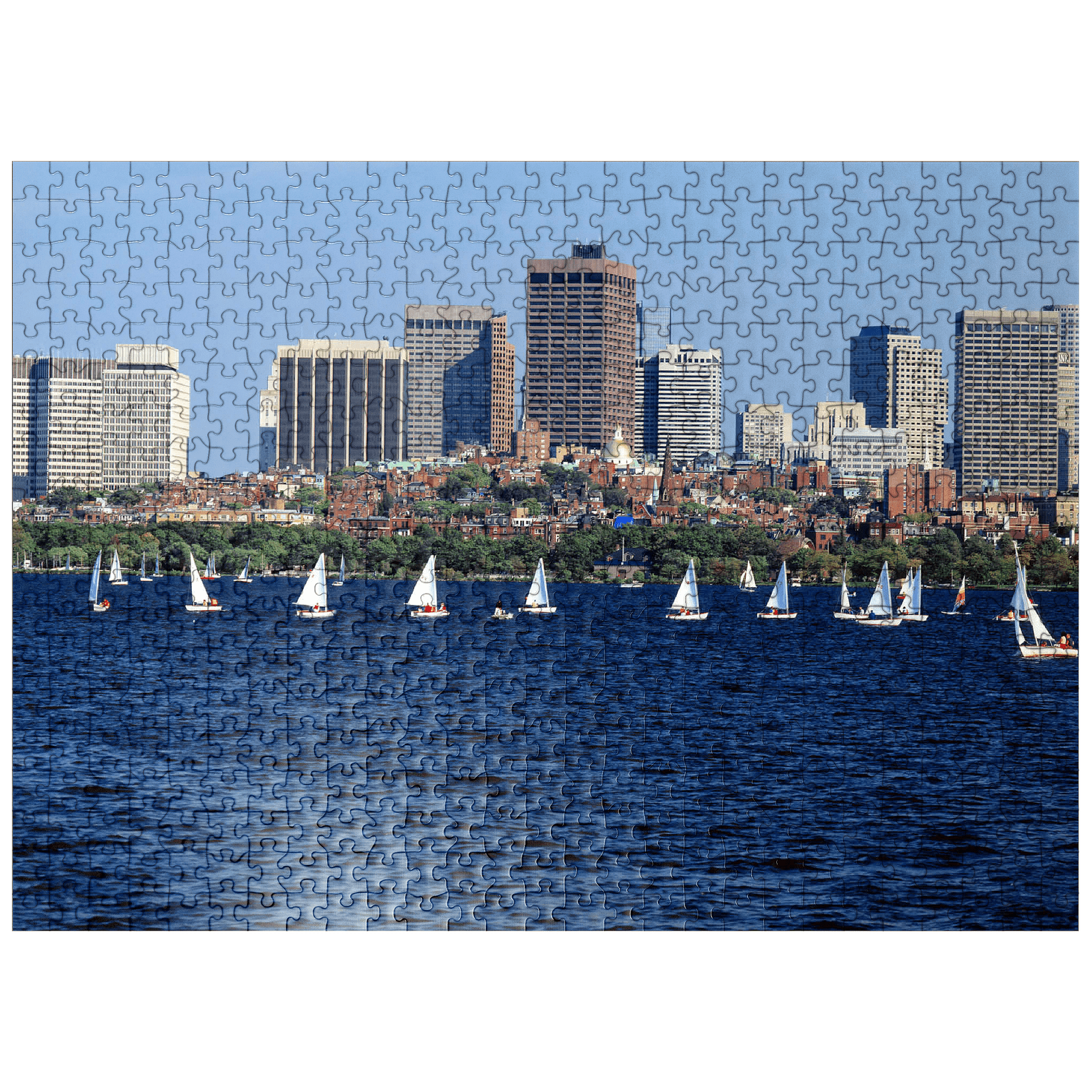 MyPuzzle - Boston Skyline, Massachusetts, USA - Premium 500 Piece ...