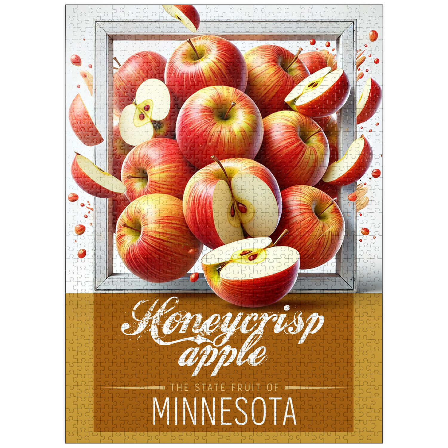 MyPuzzle - Colorful Fruits: Minnesota, Honeycrisp Apple - State Fruits ...