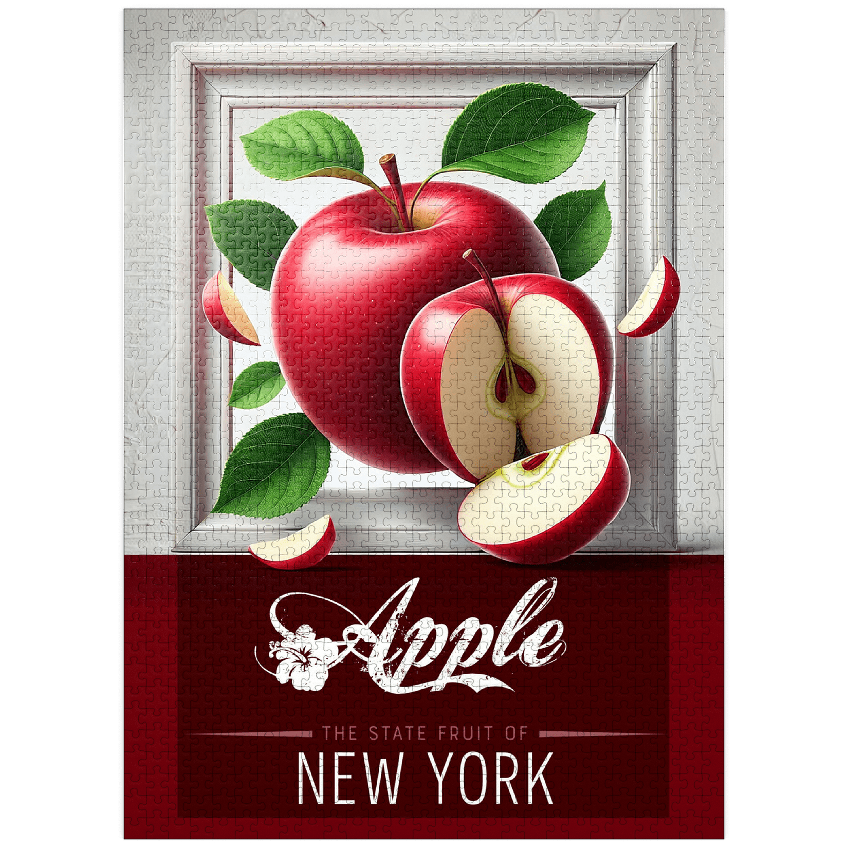 MyPuzzle - Colorful Fruits: New York, Apple - State Fruits Series ...