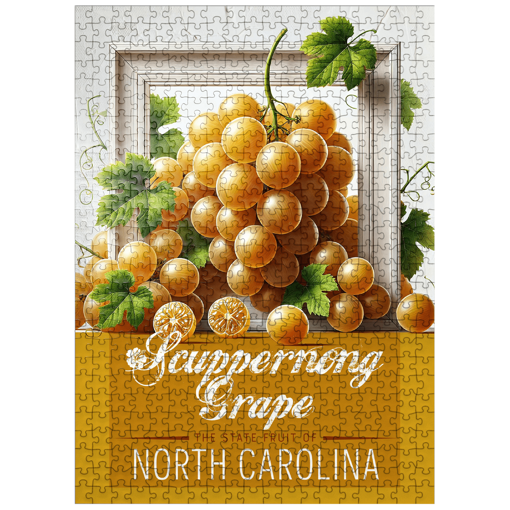 MyPuzzle - Colorful Fruits: North Carolina, Scuppernong Grape - State ...