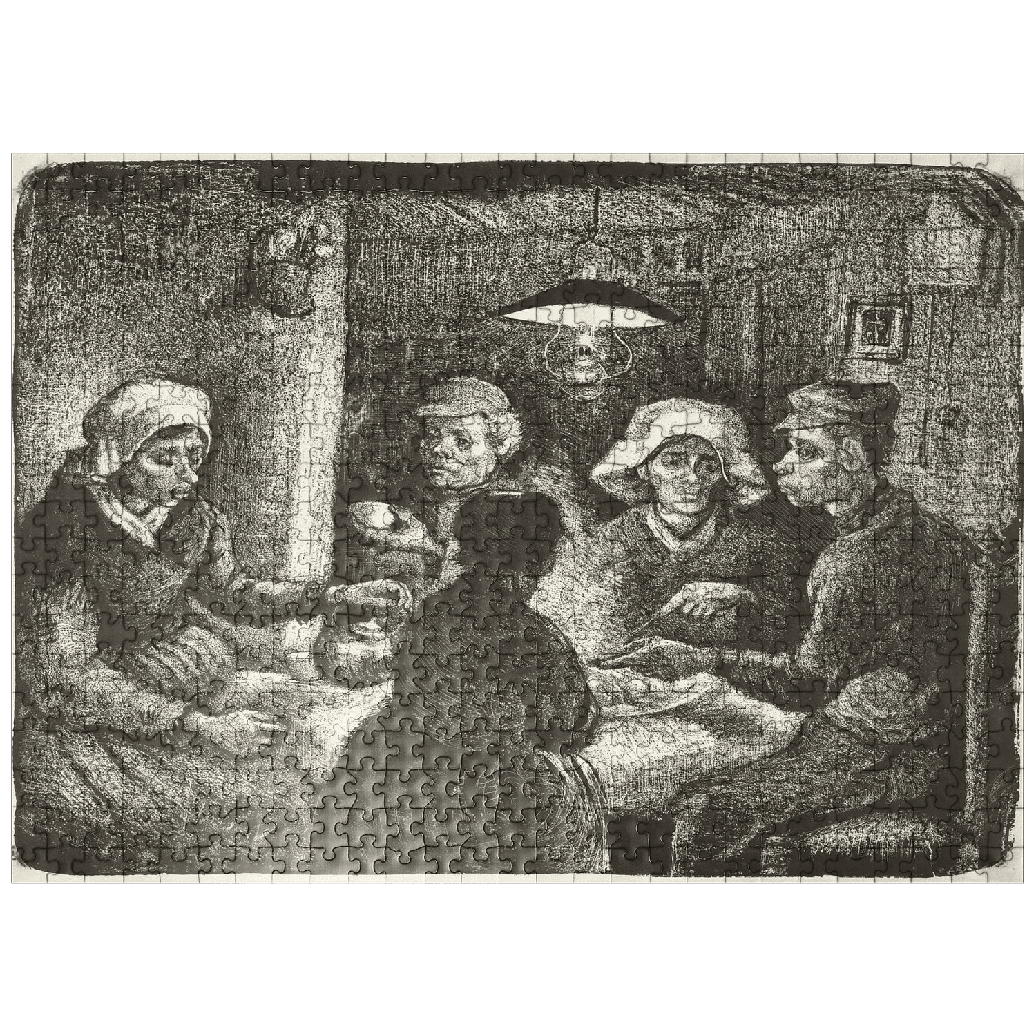 MyPuzzle - Composition Lithograph Of The Potato Eaters De ...