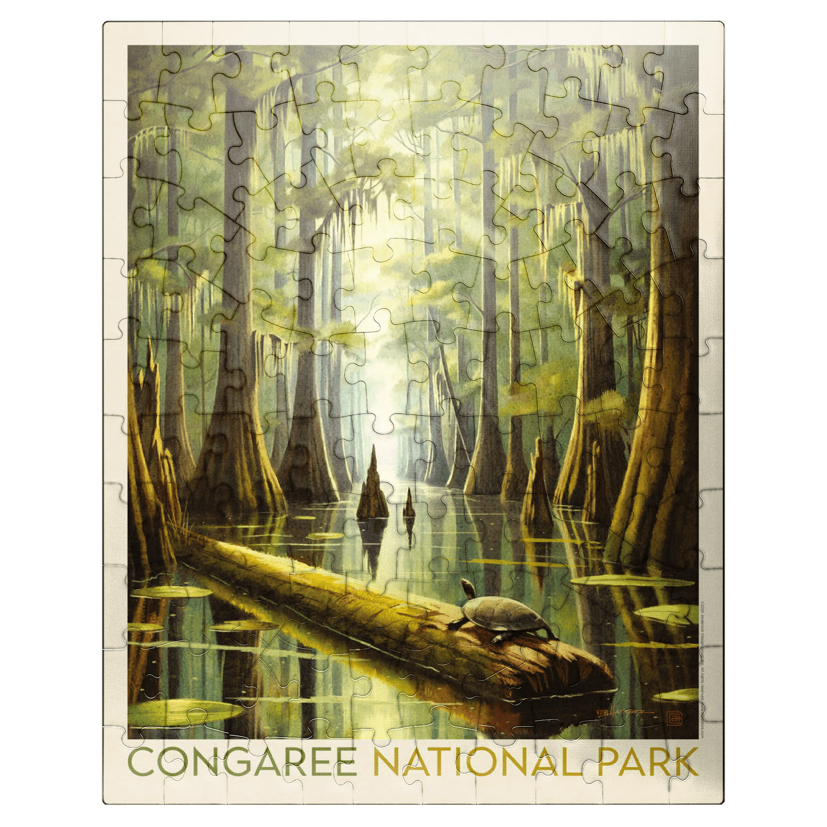 MyPuzzle - Congaree National Park: Turtle Time - Premium 100 Piece ...
