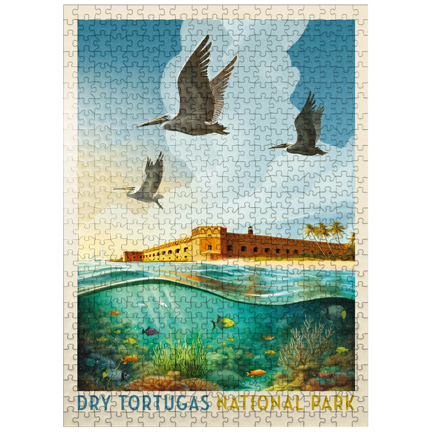 MyPuzzle - Dry Tortugas National Park: Reef View - Premium 500 Piece ...