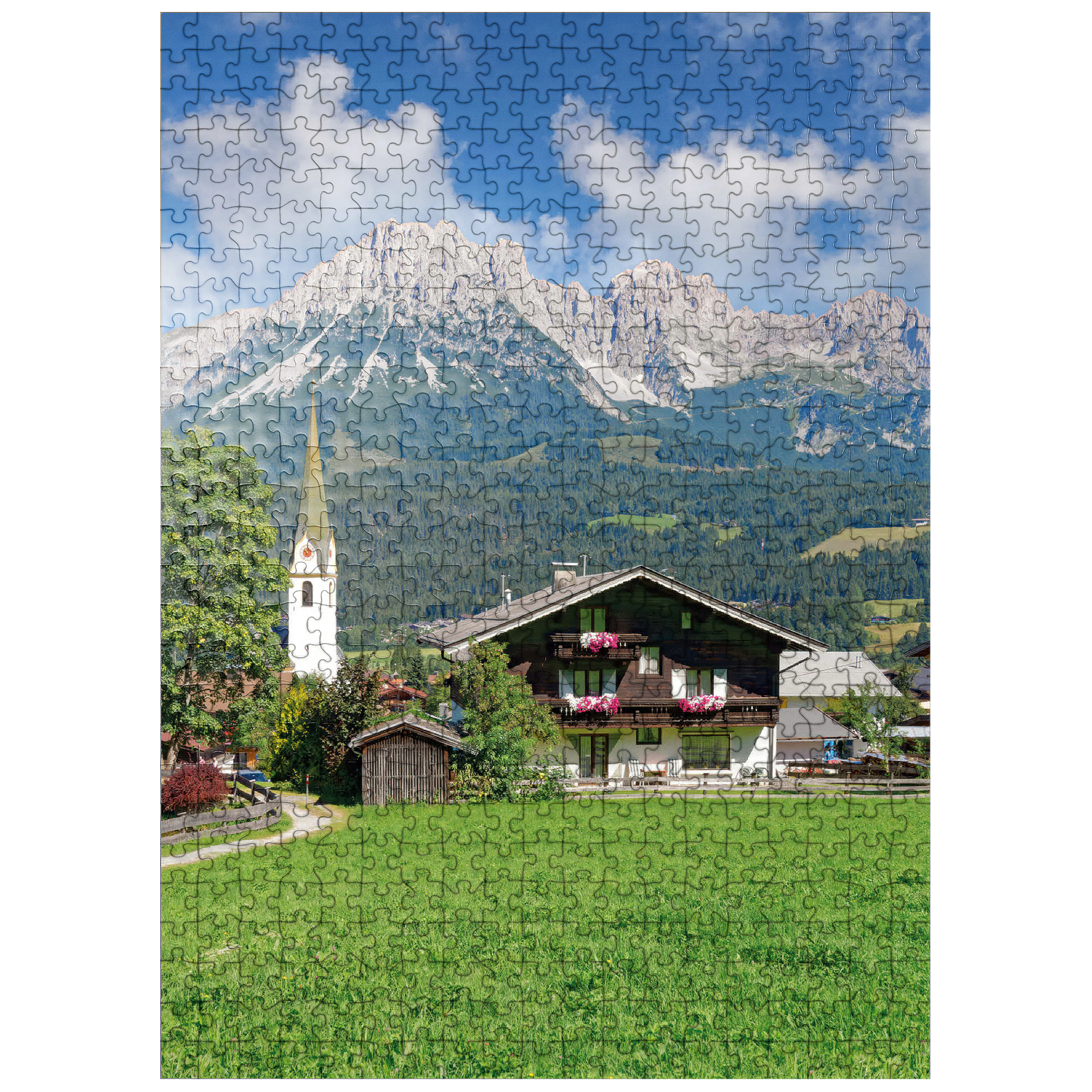 MyPuzzle - Ellmau At The Wilder Kaiser In Tyrol, Austria - Premium 500 ...