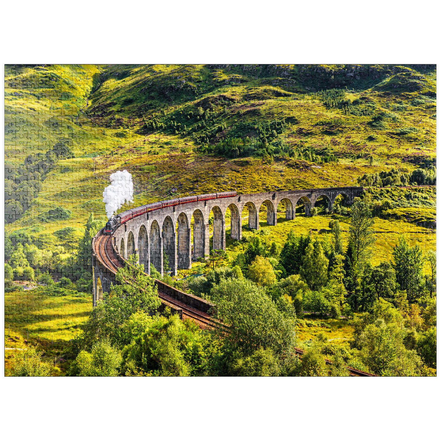 MyPuzzle - Glenfinnan Railway Viaduct With Jacobite Steam Train ...
