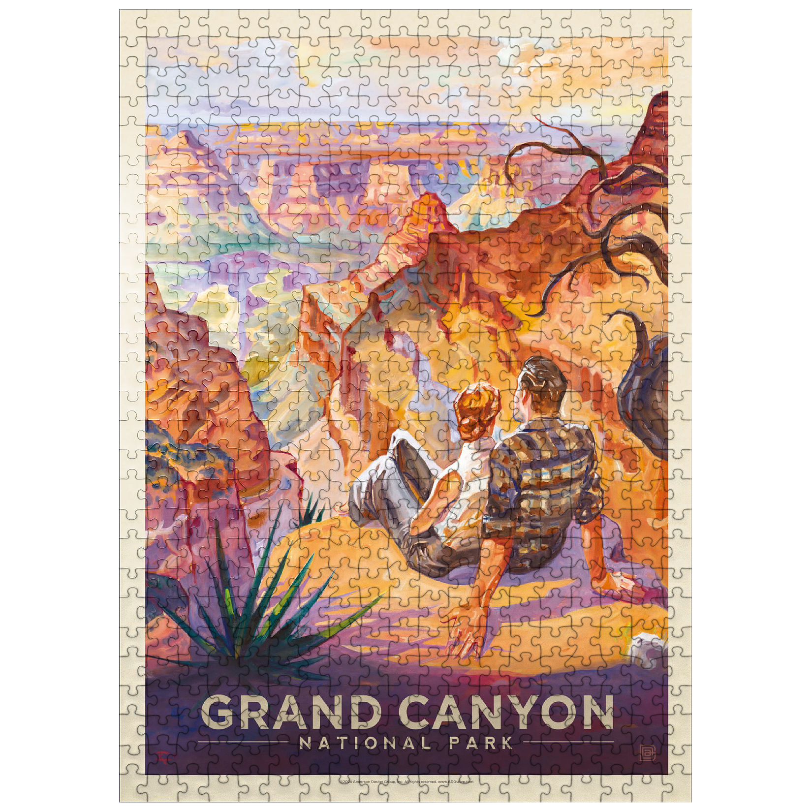 MyPuzzle - Grand Canyon National Park: A Grand Vista, Vintage Poster ...