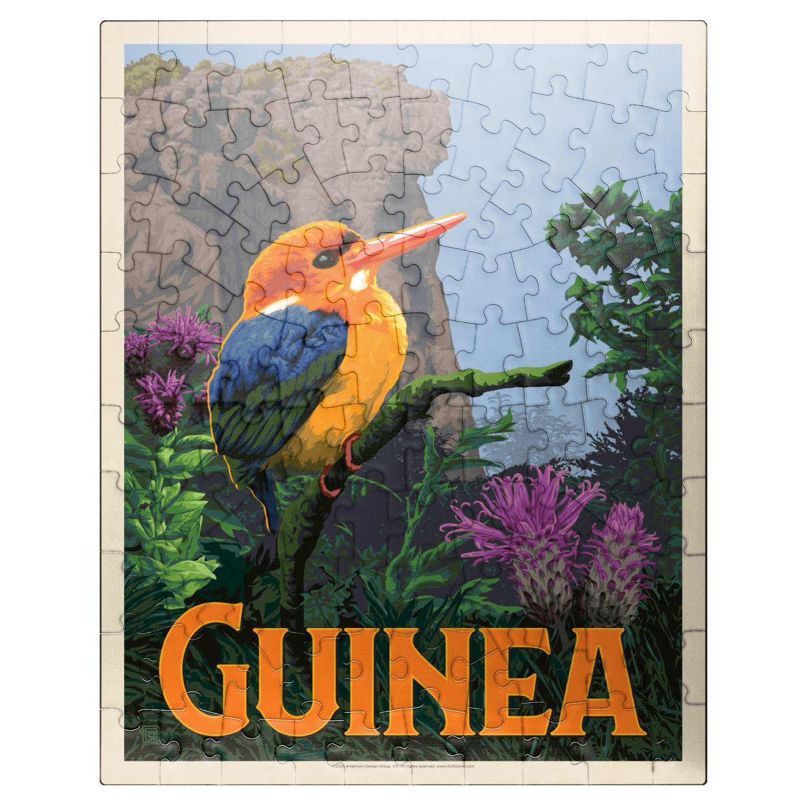 MyPuzzle - Guinea: A Multi-faceted Jewel Of West Africa, Vintage Poster ...