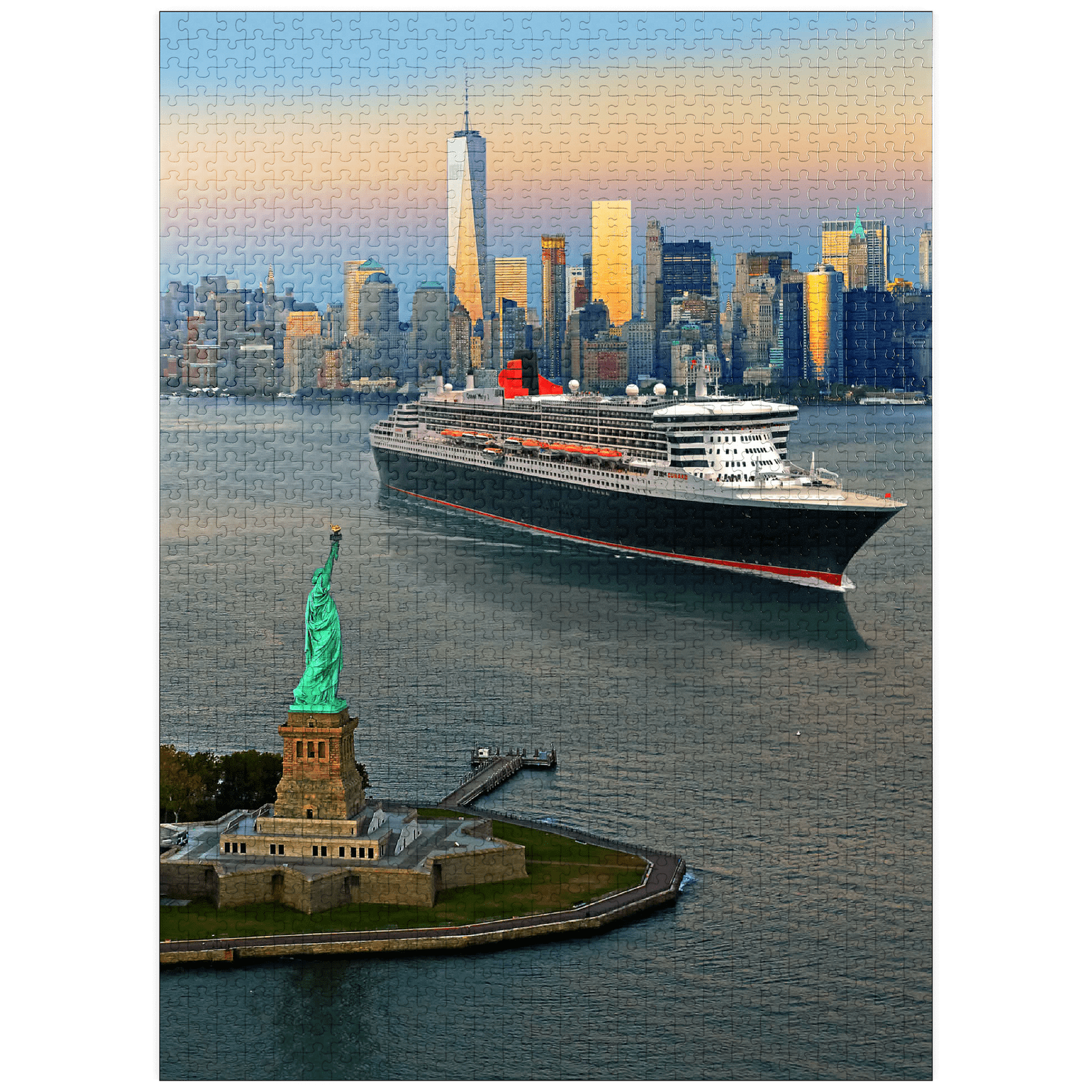 MyPuzzle - Harbor Entrance With The Statue Of Liberty The Transatlantic ...