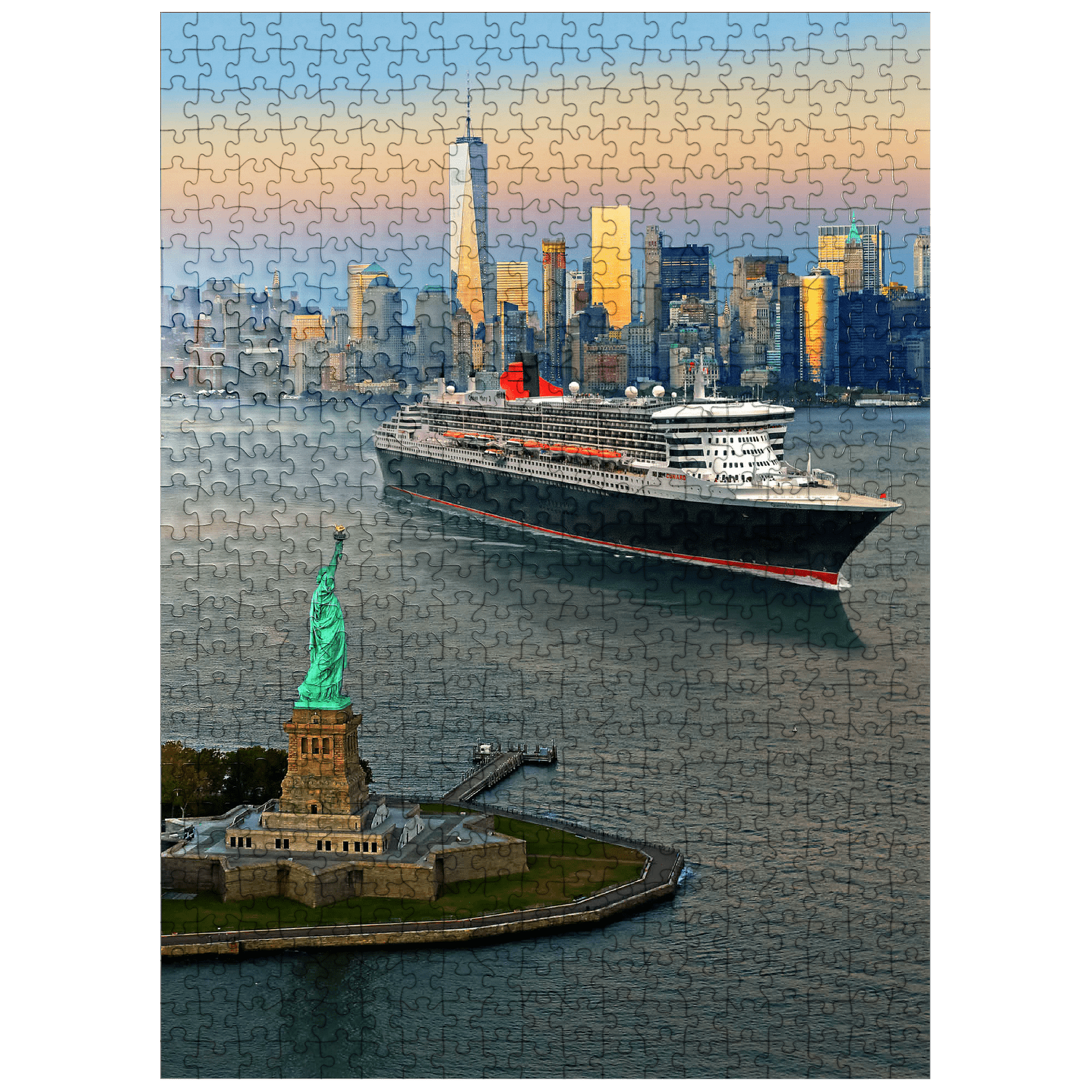 MyPuzzle - Harbor Entrance With The Statue Of Liberty The Transatlantic ...