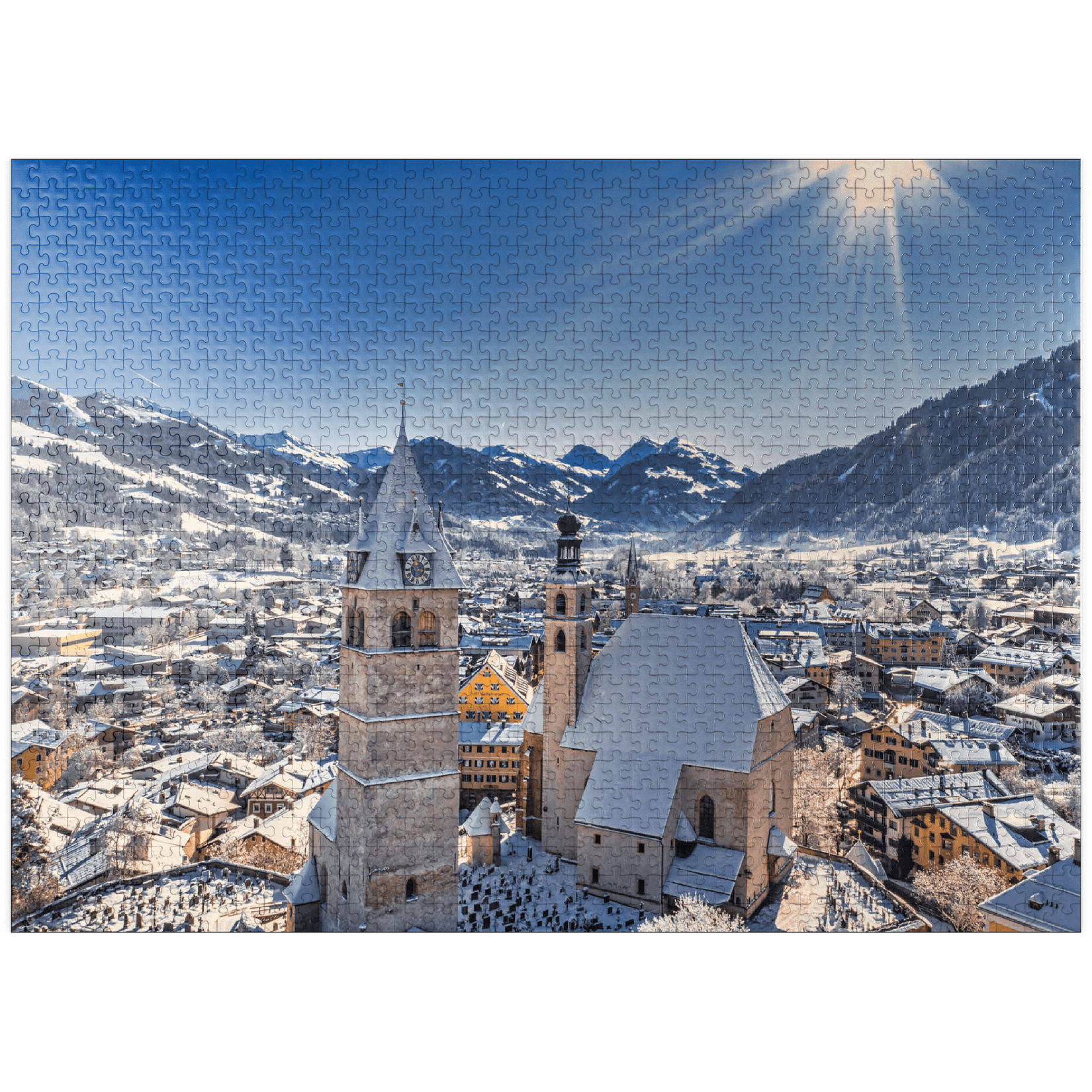 MyPuzzle - Kitzbühel Austria Ski Resort - Tyrolean Alps - Sunny Winter Day -winter Wonderland ...