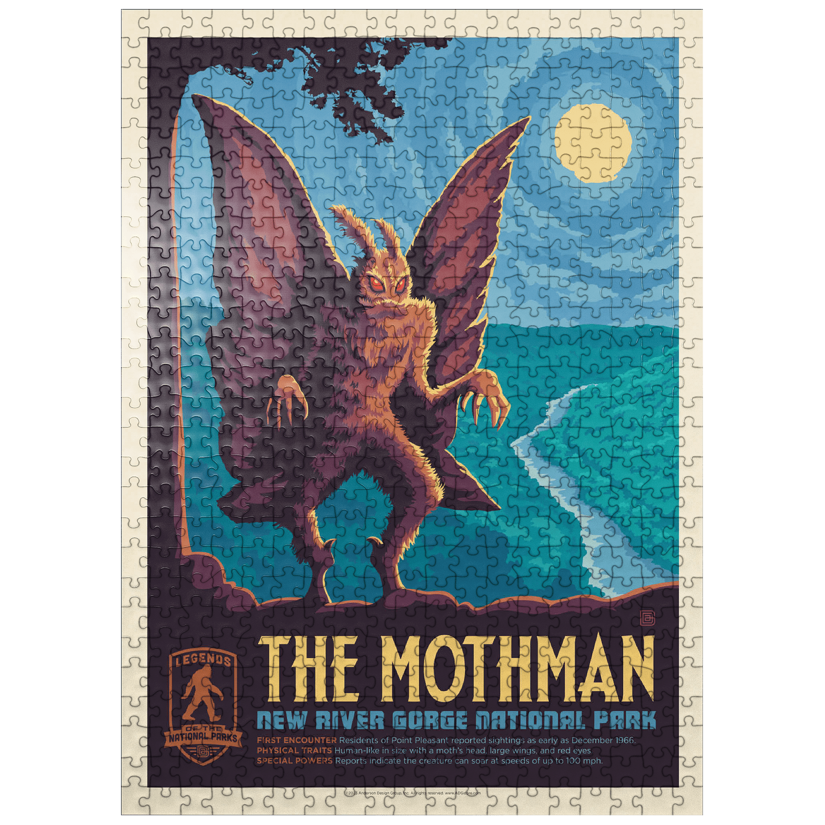 MyPuzzle - Legends Of The National Parks: New River Gorge's MothMan ...