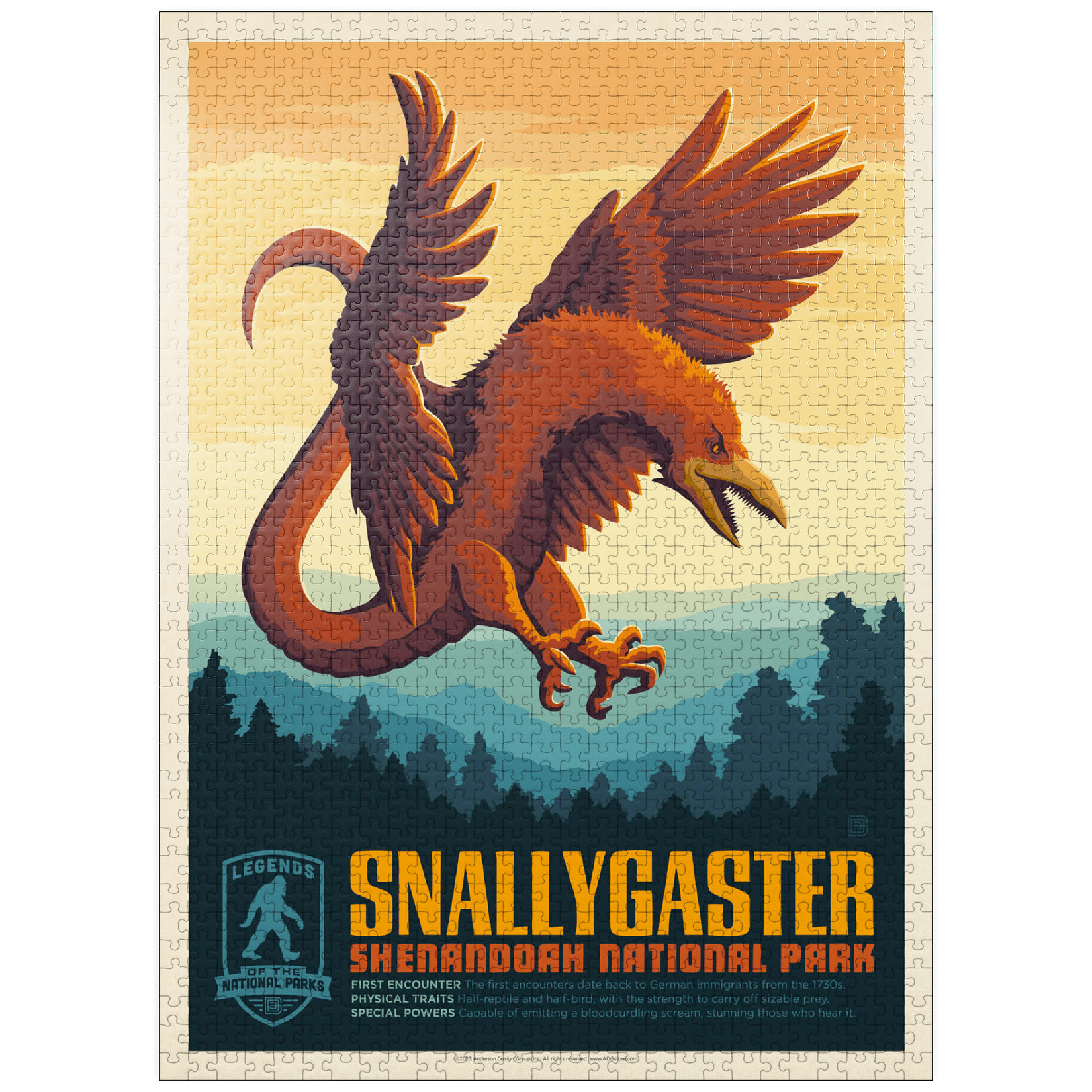 MyPuzzle - Legends Of The National Parks: Shenandoah's Snallygaster ...
