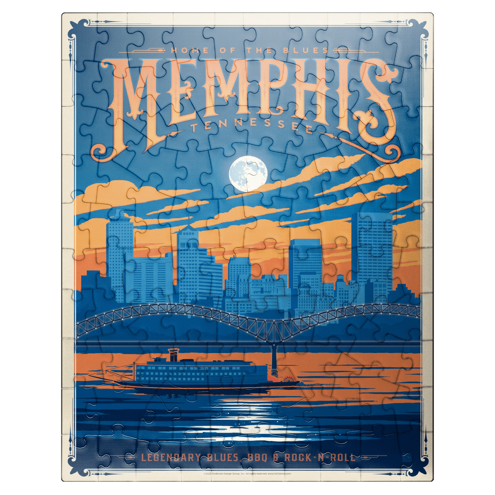 MyPuzzle - Memphis, TN: Home Of Blues, Rock N' Roll, And Soul, Vintage ...