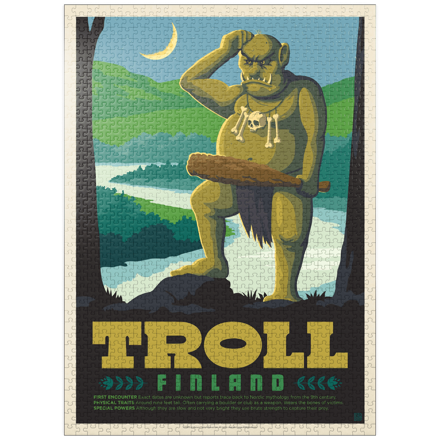 MyPuzzle - Mythical Creatures: Troll (Finland) - Premium 1000 Piece ...