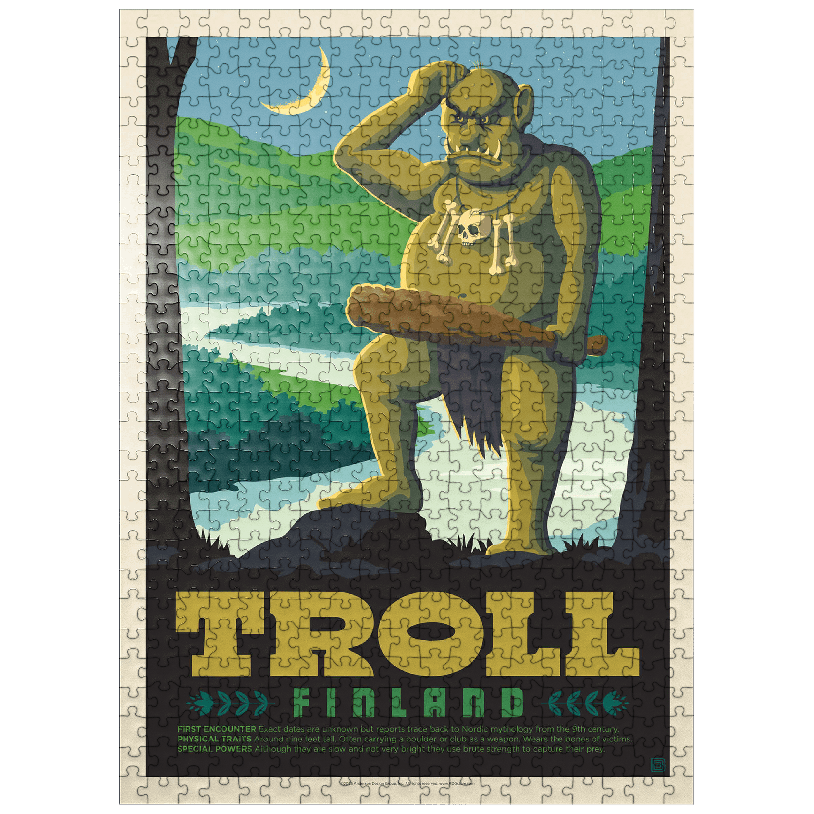 MyPuzzle - Mythical Creatures: Troll (Finland) - Premium 500 Piece ...
