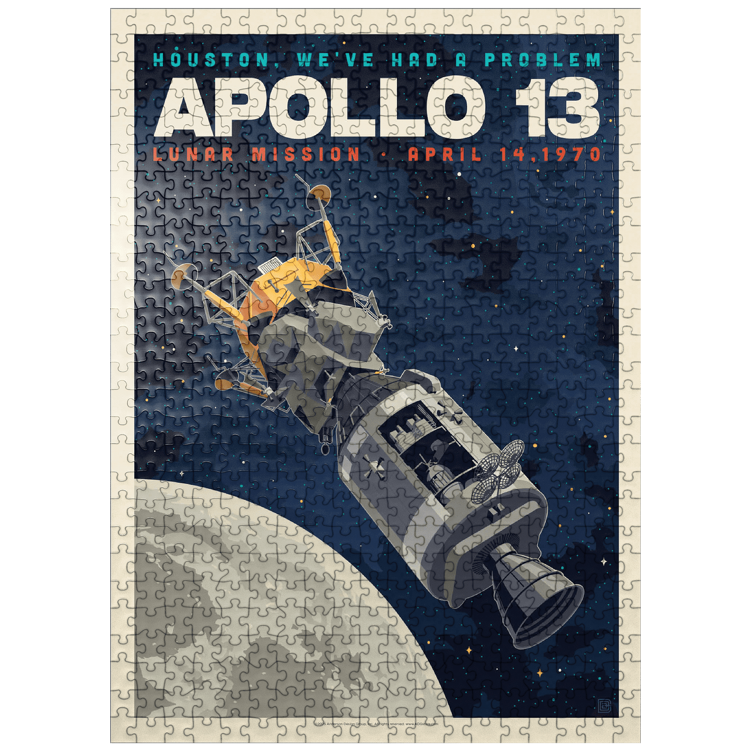MyPuzzle - NASA 1970: Apollo 13 - Premium 500 Piece Jigsaw Puzzle for ...