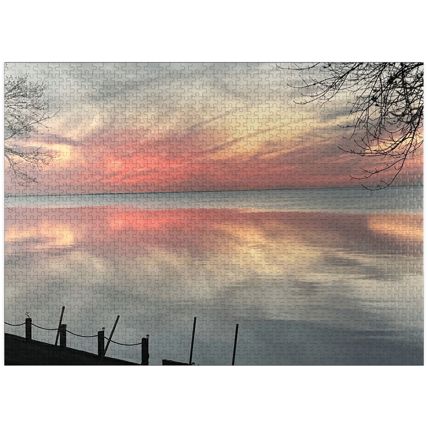 MyPuzzle - Nature Photography: Tranquil Minnesota Sunset, Mille Lacs ...