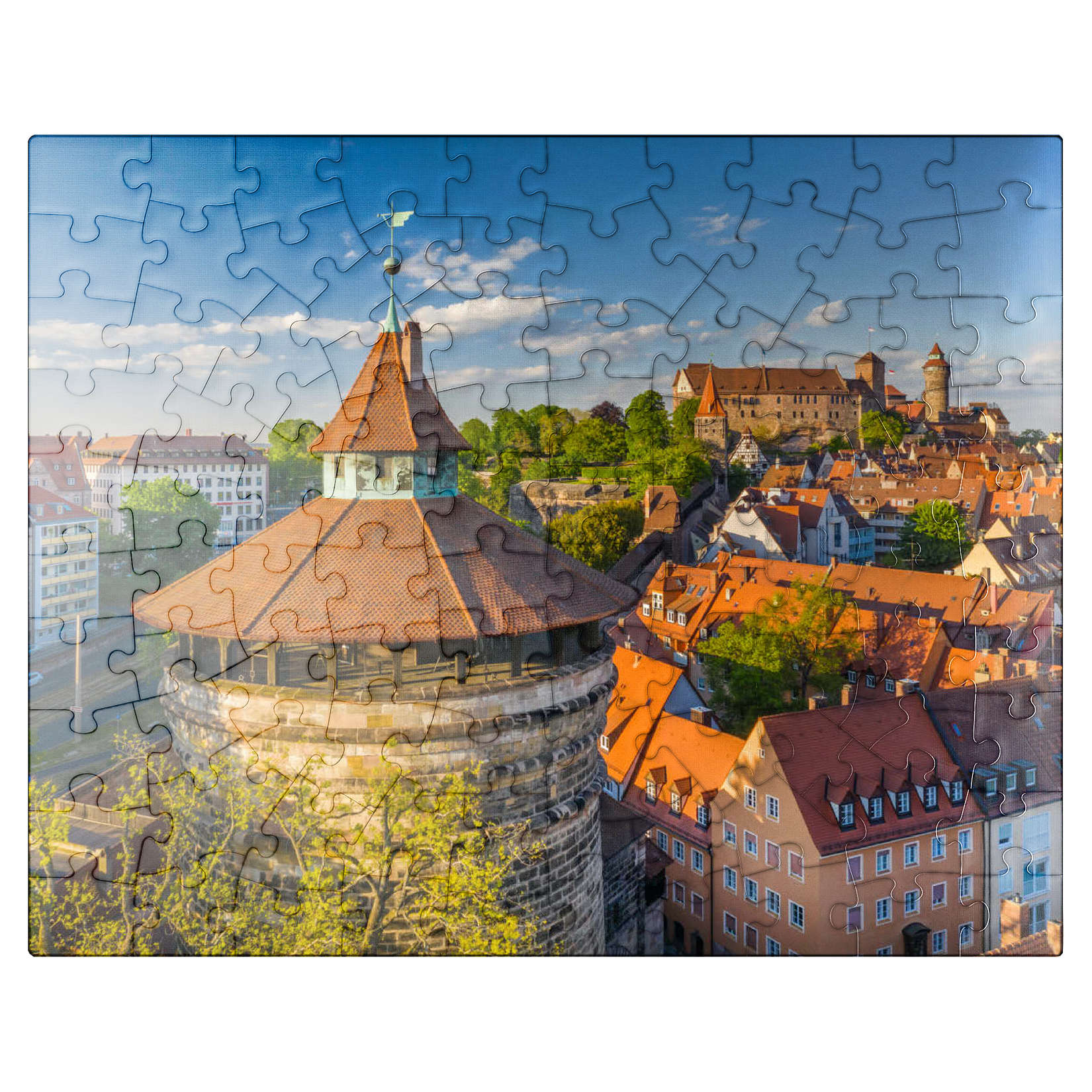 MyPuzzle - Neutorturm At The City Fortification With The Kaiserburg In ...