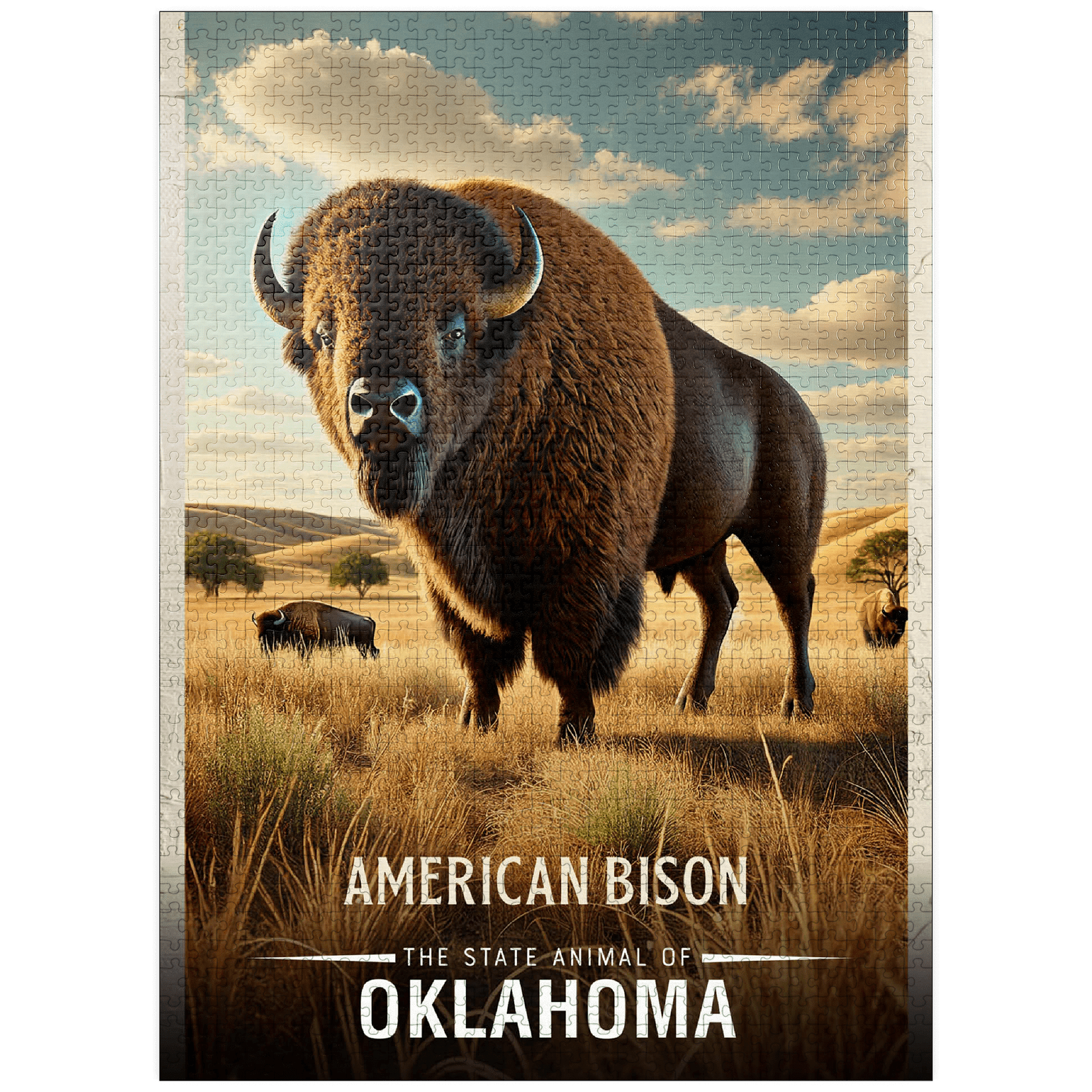 MyPuzzle - Oklahoma, American Bison: State Animals Series - Premium ...
