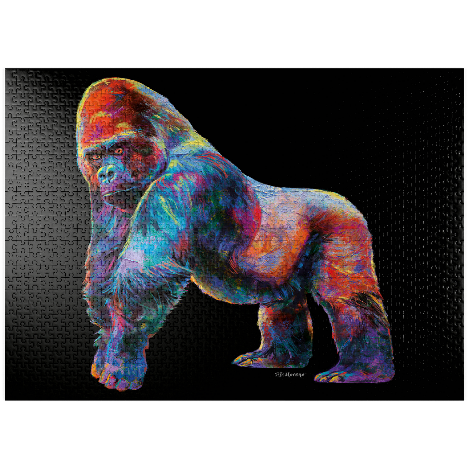 MyPuzzle - Pop Colors Gorilla - Premium 1000 Piece Jigsaw Puzzle for ...