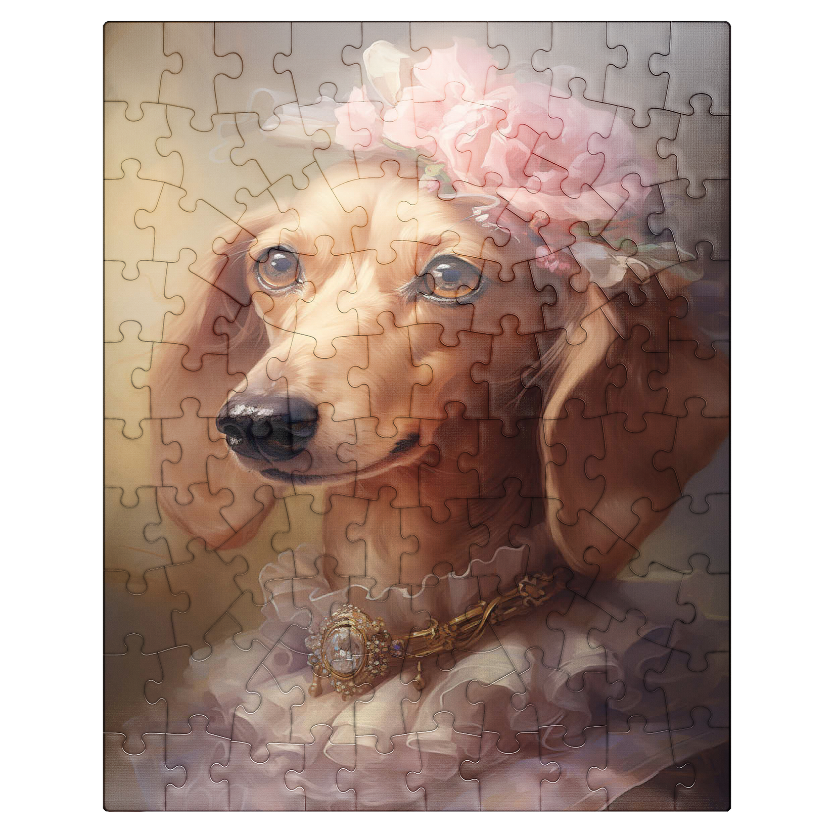 MyPuzzle - Regal Victorian Dachshund Portrait - Premium 100 Piece ...