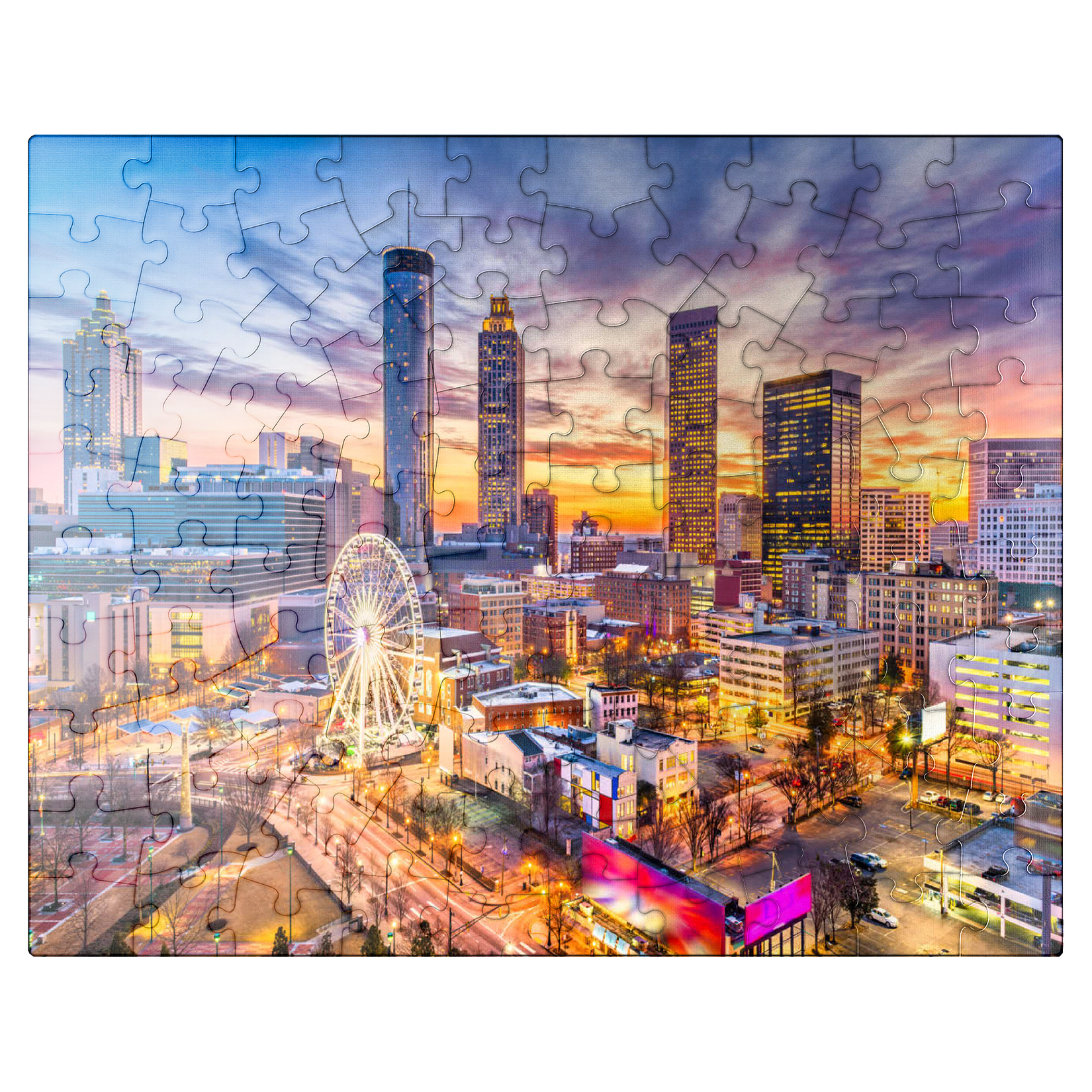 MyPuzzle - Skyline Of Downtown Atlanta, Georgia - Premium 100 Piece ...