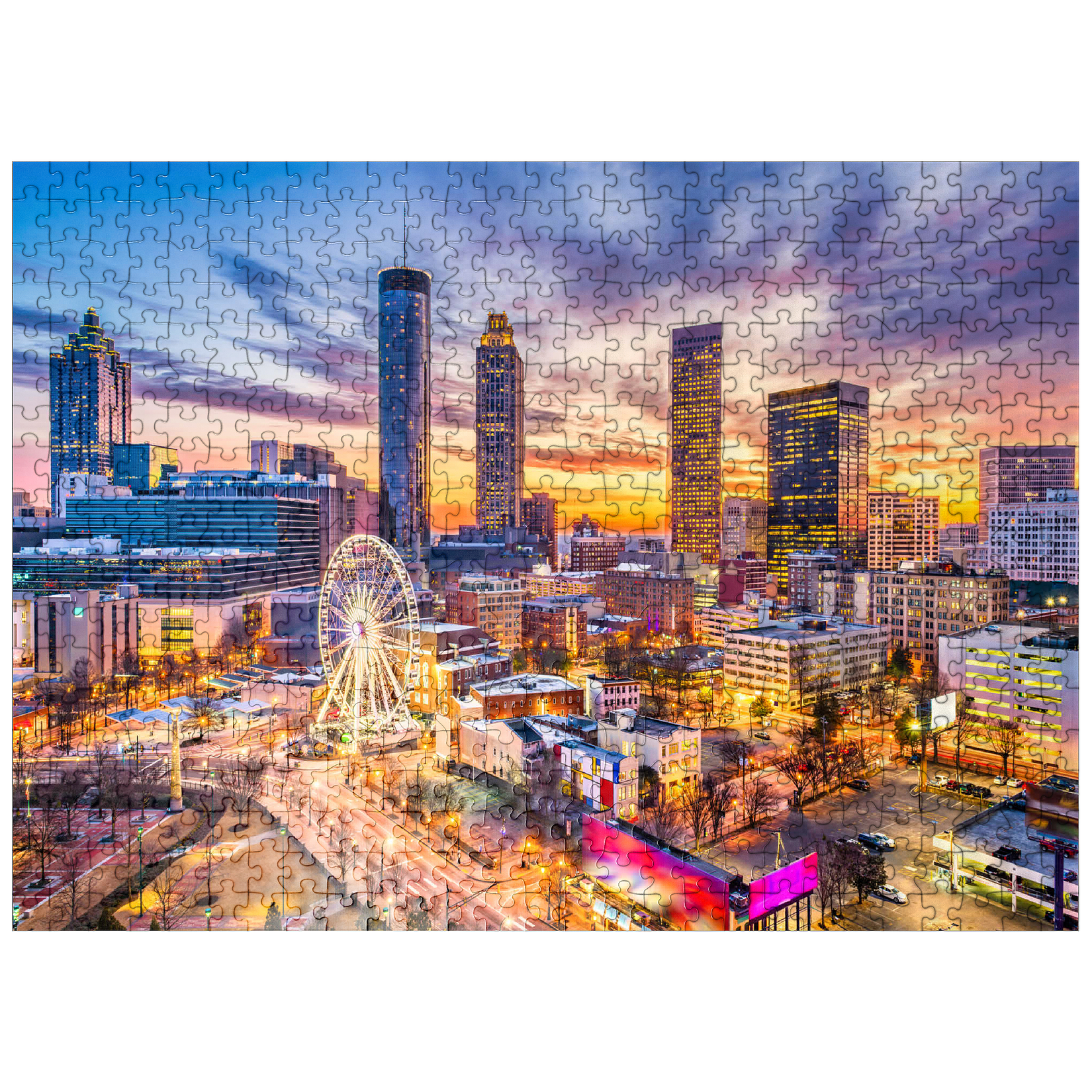 MyPuzzle - Skyline Of Downtown Atlanta, Georgia - Premium 500 Piece ...