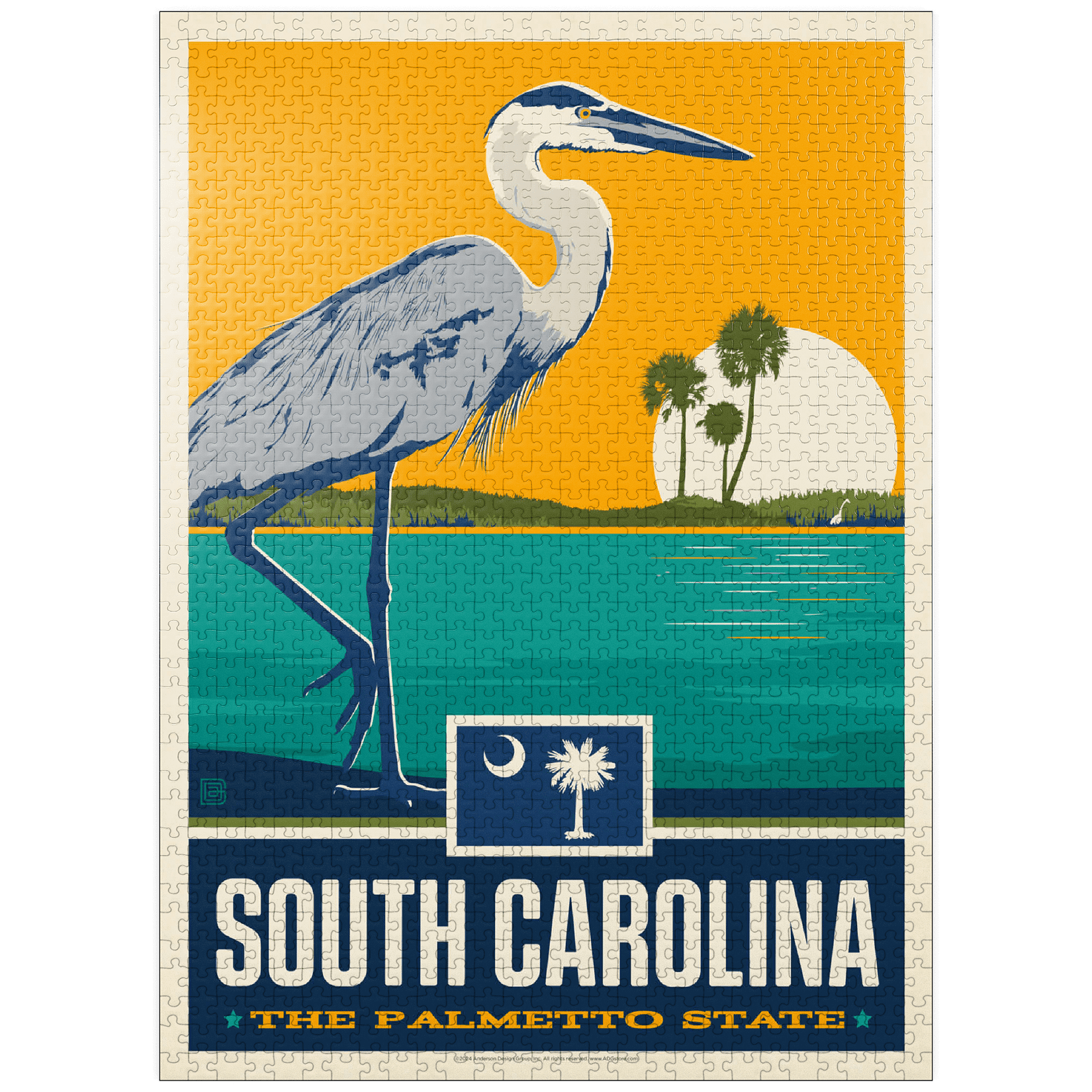 MyPuzzle - South Carolina: The Palmetto State - Premium 1000 Piece ...