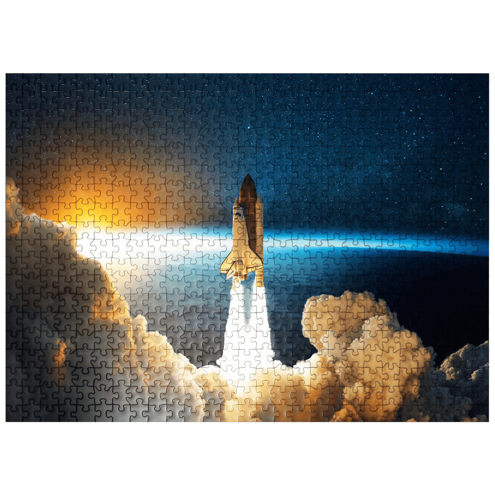 MyPuzzle - Space Shuttle Launches Into Space - Premium 500 Piece Jigsaw ...