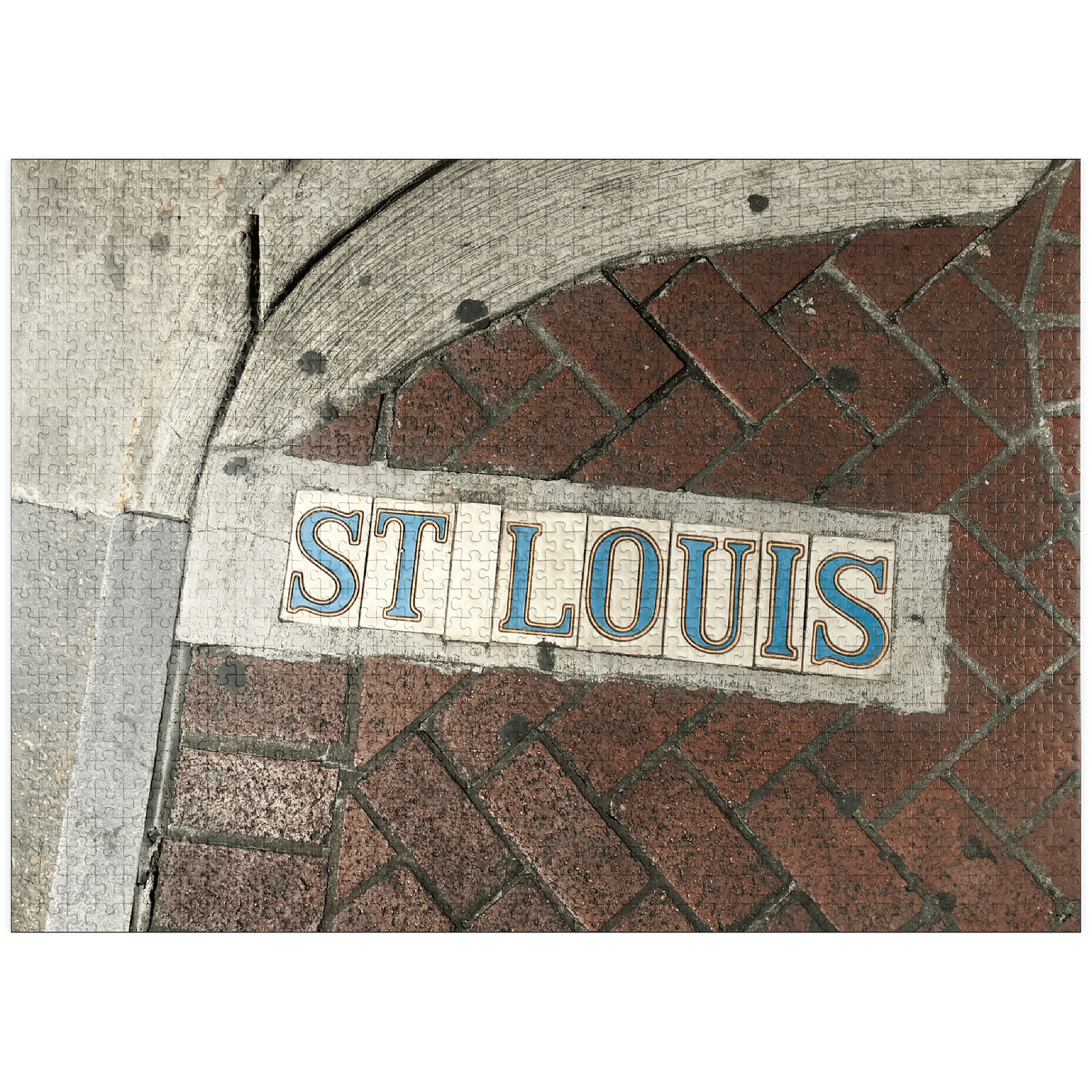 MyPuzzle - St. Louis Street Sidewalk Sign- New Orleans, Louisianna ...