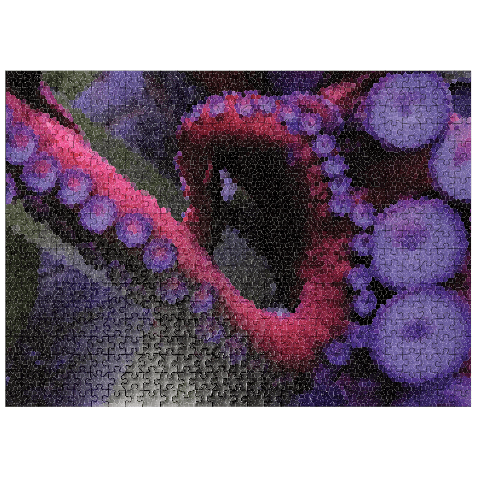 MyPuzzle - Stained Glass Abstract: Ocean Octopus Abyss - Premium 500 ...