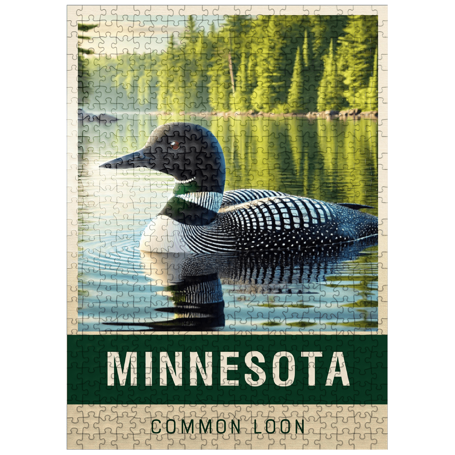 MyPuzzle - State Birds Series: Minnesota, Common Loon - Premium 500 ...