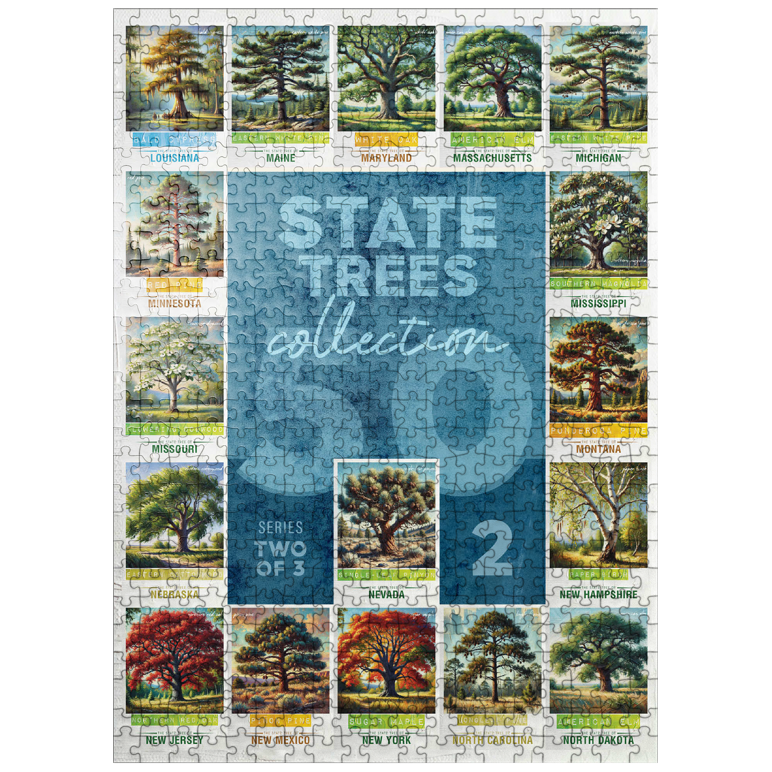 MyPuzzle - State Trees Series: 50 State Trees Collage, Part 2 Of 3 ...
